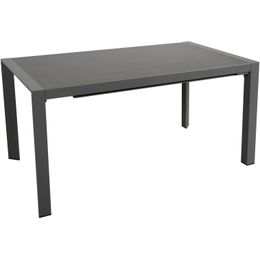 Gartentisch Konifera, B:154cm H:75cm T:90cm, grau, Outdoor, Tische, "Granada", ausziehbar von 154cm auf 214cm