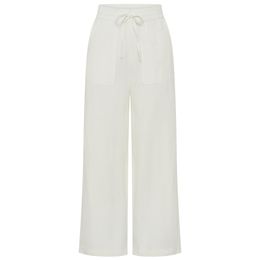 Marc O'Polo Damen Schlupfhosesilky wei&szlig;, Gr. S, MARC O'POLO DENIM, Web, Obermaterial: 56% Leinen, 44% Baumwolle, Hosen, im Leinen-Baumwoll-Mix