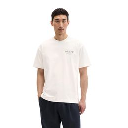 Marc O'Polo MARC O'POLO Herren T-Shirt "mit R&uuml;ckenprint"silky wei&szlig;, Basic, Gr. XL, unifarben, Obermaterial: 100% Baumwolle, Shirts