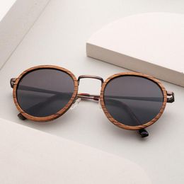 Holzkern Sonnenbrille The Loving (Zebrano/Antikkupfer)