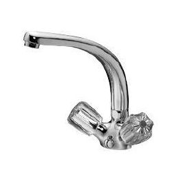 Kaja Classic Sp&uuml;ltisch mit versenkb.r, Kette,Gussausl. 185mm chrom Kroneng., 31612-1-C 31612-1-C