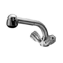 Kaja Classic Sp&uuml;ltisch-Einlocharmatur mit, herausziehb. Handbrause chrom Kroneng., 31615-1-C 31615-1-C