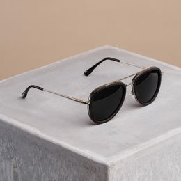 Holzkern Sonnenbrille The Honorable (Leadwood/Silber)