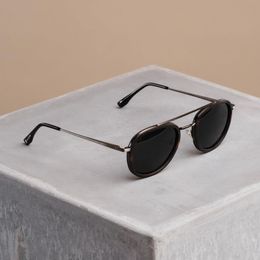 Holzkern Sonnenbrille The Risky (Leadwood/Antiksilber)