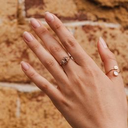 Holzkern Balance Ring Walnuss und Ros&eacute;