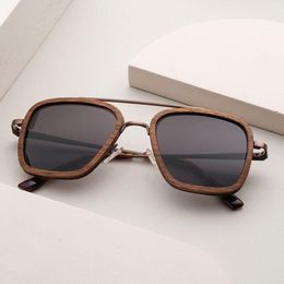 Holzkern Sonnenbrille The Logician (Walnuss/Antikkupfer)