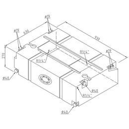 Reimo Universal-Wassertank 150L