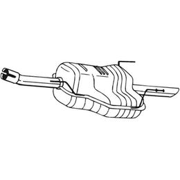 BOSAL Endschalld&auml;mpfer 185487 f&uuml;r Opel Vaughall