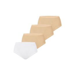 Nur Die Damen Taillenslip Bio-Baumwolle GOTS-zertifiziert 4er Pack