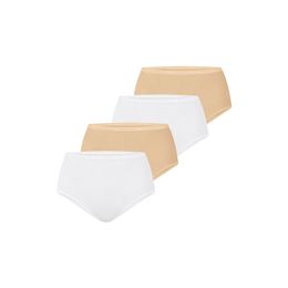 Nur Die Damen Taillenslip Bio-Baumwolle GOTS-zertifiziert 4er Pack