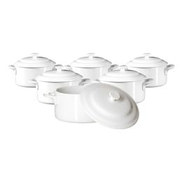 Ritzenhoff & Breker Ritzenhoff & Breker Mini-Terrinen Bianco 10 x 5,2 cm 6er Set