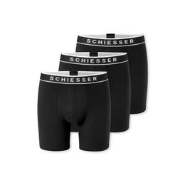 Schiesser Herren Langer Boxer 955 Multi 3er Pack