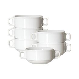 Ritzenhoff & Breker Ritzenhoff & Breker Suppentassen Bianco 245 ml 6er Set