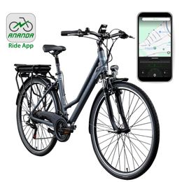 Z&uuml;ndapp Z&uuml;ndapp Green 7.7 E Bike Damen Trekkingrad 28 Zoll Pedelec 155 - 185 cm Trekkingfahrrad mit 21 Gang E Fahrrad StVZO Tourenrad