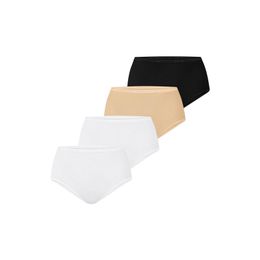 Nur Die Damen Taillenslip Bio-Baumwolle GOTS-zertifiziert 4er Pack