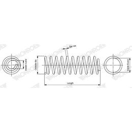 Monroe Fahrwerksfeder sp4872 f&uuml;r Citro&euml;n