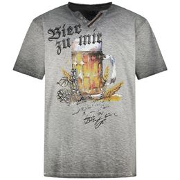 Herren Gro&szlig;e Gr&ouml;&szlig;en | Pfundskerl T-Shirt aus Biobaumwolle Farbe grau Gr&ouml;&szlig;e: 6XL
