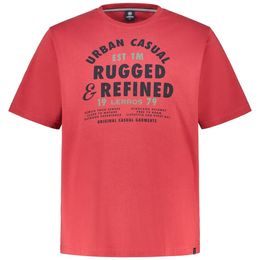 Herren Gro&szlig;e Gr&ouml;&szlig;en | Lerros T-Shirt mit Label-Print Farbe rot Gr&ouml;&szlig;e: 3XL