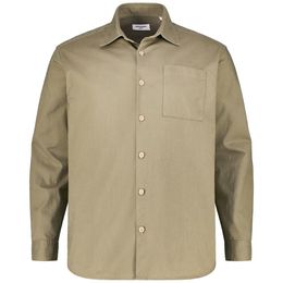 Jack & Jones Herren Gro&szlig;e Gr&ouml;&szlig;en | Jack&Jones Freizeithemd mit Leinen Farbe oliv Gr&ouml;&szlig;e: 5XL