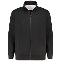 Herren Gro&szlig;e Gr&ouml;&szlig;en | s.Oliver Sweatjacke aus Baumwolle Farbe schwarz Gr&ouml;&szlig;e: 4XL