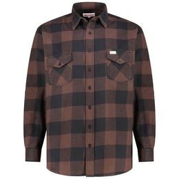 Herren Gro&szlig;e Gr&ouml;&szlig;en | Kamro Kariertes Freizeithemd Farbe braun Gr&ouml;&szlig;e: 5XL