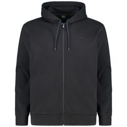 Herren Gro&szlig;e Gr&ouml;&szlig;en | BOSS Sweatjacke mit Stretch Farbe schwarz Gr&ouml;&szlig;e: 5XL