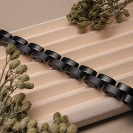 Holzkern Armband Duett (Ahorn/Schwarz), Naturholz, Herren, gr&ouml;&szlig;enverstellbar