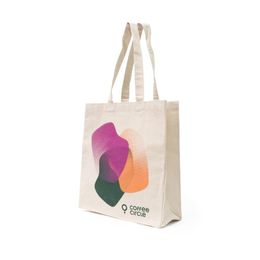 Coffee Circle Tote Bag aus 100 % Biobaumwolle, natur