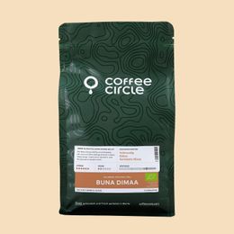 Coffee Circle Kaffee Buna Dimaa, 250g gemahlen, dunkler Filterkaffee, Arabica aus &Auml;thiopien, Kolumbien, Peru, s&auml;urearm, Noten von Kakao & N&uuml;ssen