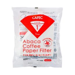 CAFEC Abaca Papierfilter f&uuml;r v60 02, 100er Packung, f&uuml;r 1 Tasse