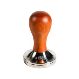 Coffee Circle Tamper, aus Rosenholz & Edelstahl, Espressomaschinenzubeh&ouml;r