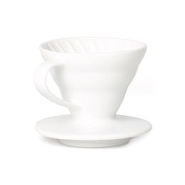 Hario V60 01 Handfilter, Porzellan wei&szlig; f&uuml;r 1 Tasse