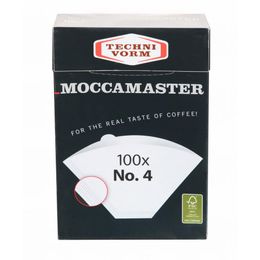 Moccamaster Papierfilter Nr. 4 wei&szlig; - 100er Packung
