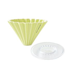 Origami Handfilter Dripper Set mit Halter, gr&uuml;ner Filter mit Halter aus Kunststoff