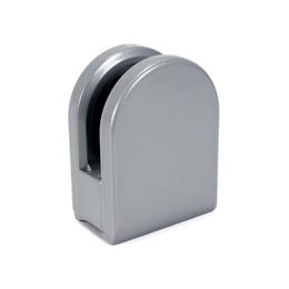 Klemmhalter Silber halbrund f&uuml;r 8mm PS in Rund