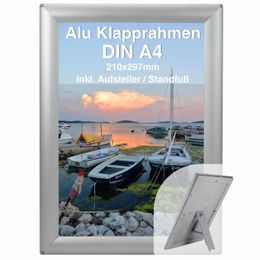 Alu Klapprahmen DIN A4 Opti Frame - inkl. St&uuml;tzfu&szlig;