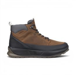 Ecco Herren Wasserdichte schwarze beige Leder-Wanderschuhe f&uuml;r den Garten &ndash; Byway 2.0