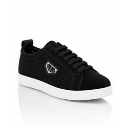 Philipp Plein Perforated Suede Low-Top Sneakers