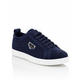 Philipp Plein Perforated Suede Low-Top Sneakers