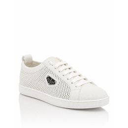 Philipp Plein Perforated Suede Low-Top Sneakers