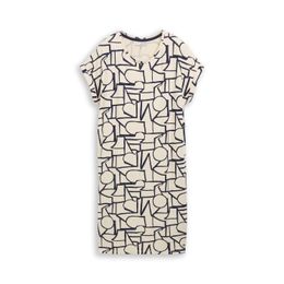 Tom Tailor Damen Nachthemd mit Muster, beige, Gemustert, Gr. 40