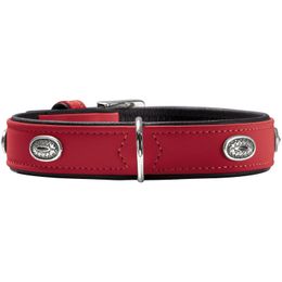 Hunter Halsband Softie Stone rot/schwarz / 45