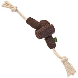 Hunter Hundespielzeug Madrid mit Tau braun / 52 cm