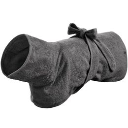 Hunter Hunde-Bademantel Riga grau / 30