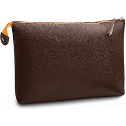Hunter Kulturbeutel Genua Glow Edition braun/neon orange / one-size