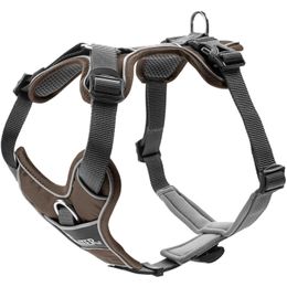 Hunter Geschirr Divo braun/grau / XS