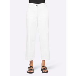 Heine Damen Siebenachtel-Hose, Natur, Gr. 38, 7/8-Hose, Material: Baumwolle