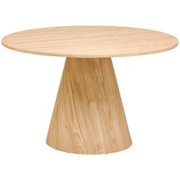 Mid.you Esstisch, Eiche, Holzwerkstoff, Holzoptik, rund, konisch, A-Form, 120x75x120 cm, Esszimmer, Tische, Esstische, Esstische rund
