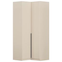 Rauch M&ouml;bel Eckkleiderschrank Rauch Alabama, Champagner, Holzwerkstoff, 7 F&auml;cher, 100x229x102 cm, Blauer Engel, Goldenes M, BQ - B&uuml;ndnis f&uuml;r Qualit&auml;t, Made in Germany, DIN EN ISO 50001, Schlafzimmer, Kleiderschr&auml;nke, Eckschr&auml;nke