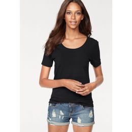 Vivance Damen T-Shirt, Bunt, Gr. 36/38, T-Shirts, Material: Baumwolle